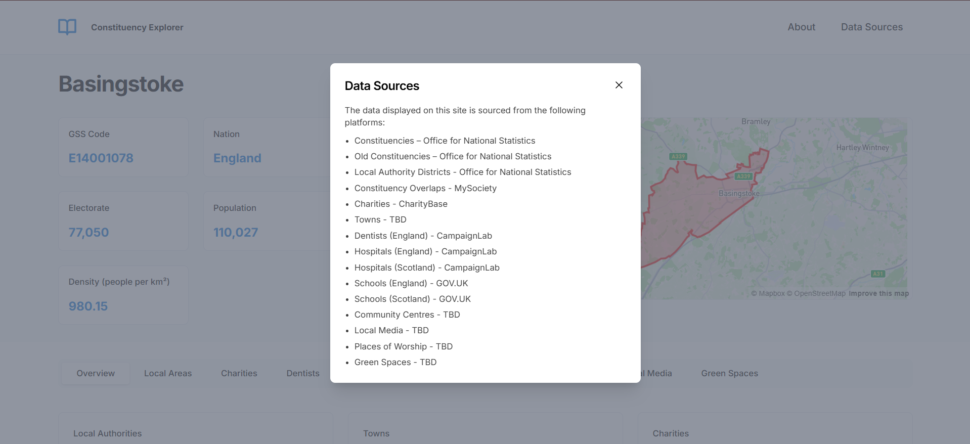 Constituency Explorer - Campaign Lab